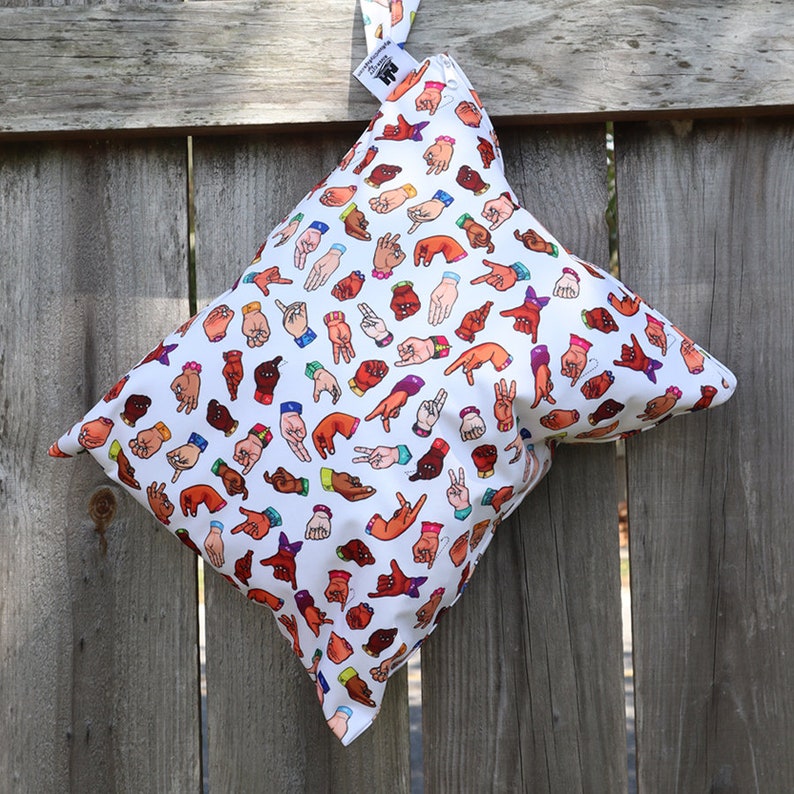 ASL Alphabet - Your Choice Excursion Bag OR Travel Pouch | Sign ...