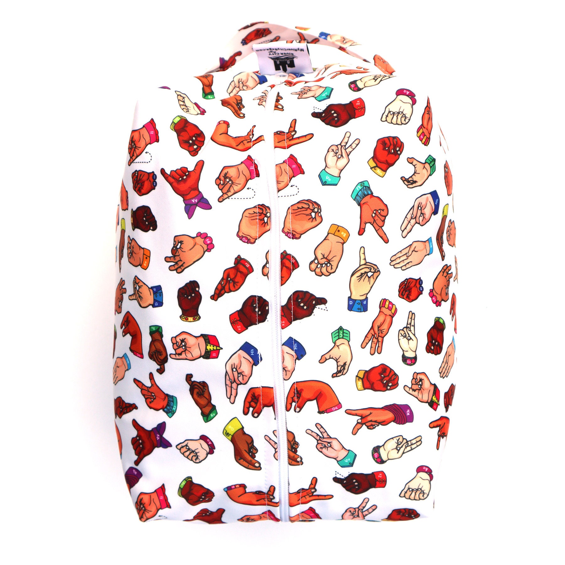 ASL Alphabet - Your Choice Excursion Bag OR Travel Pouch | Sign ...