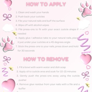 Bunny Balletcore Pink Chrome Ribbon Press-ons Nails pre-made - Etsy