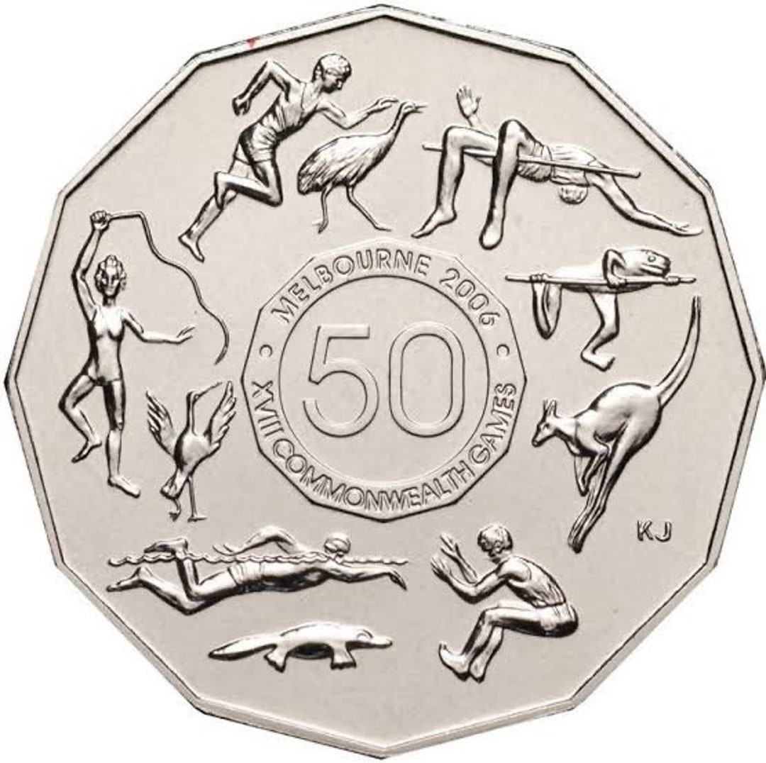 50 Cent 2005 Melbourne Commonwealth Games Australian Coin - Etsy Australia