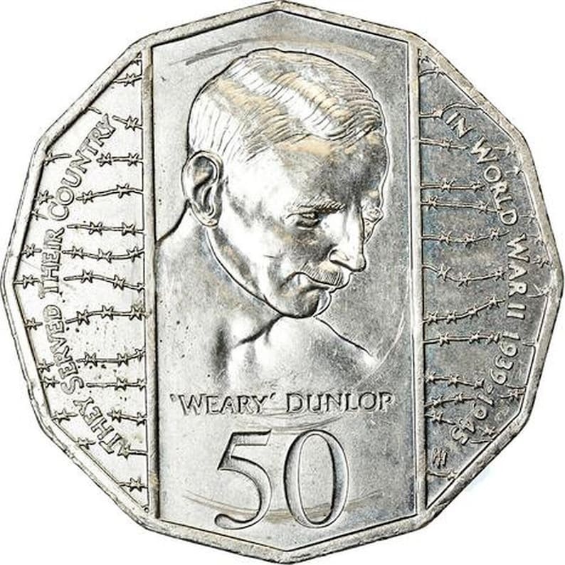 50 Cent 1995 End of World War II 50th Anniversary weary Dunlop ...