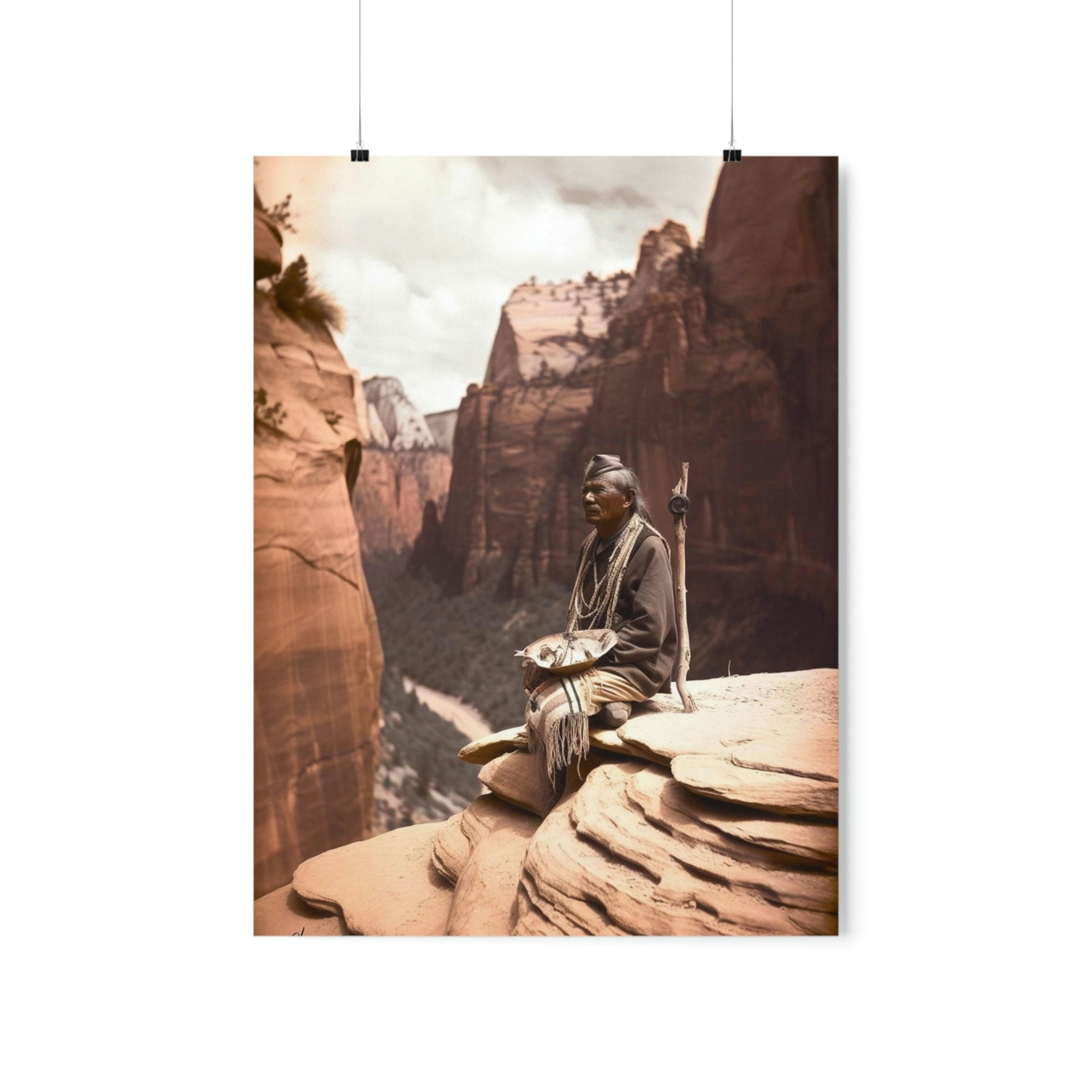 Zion National Park Shaman Wall Art Posters & Prints Scenic Nature ...