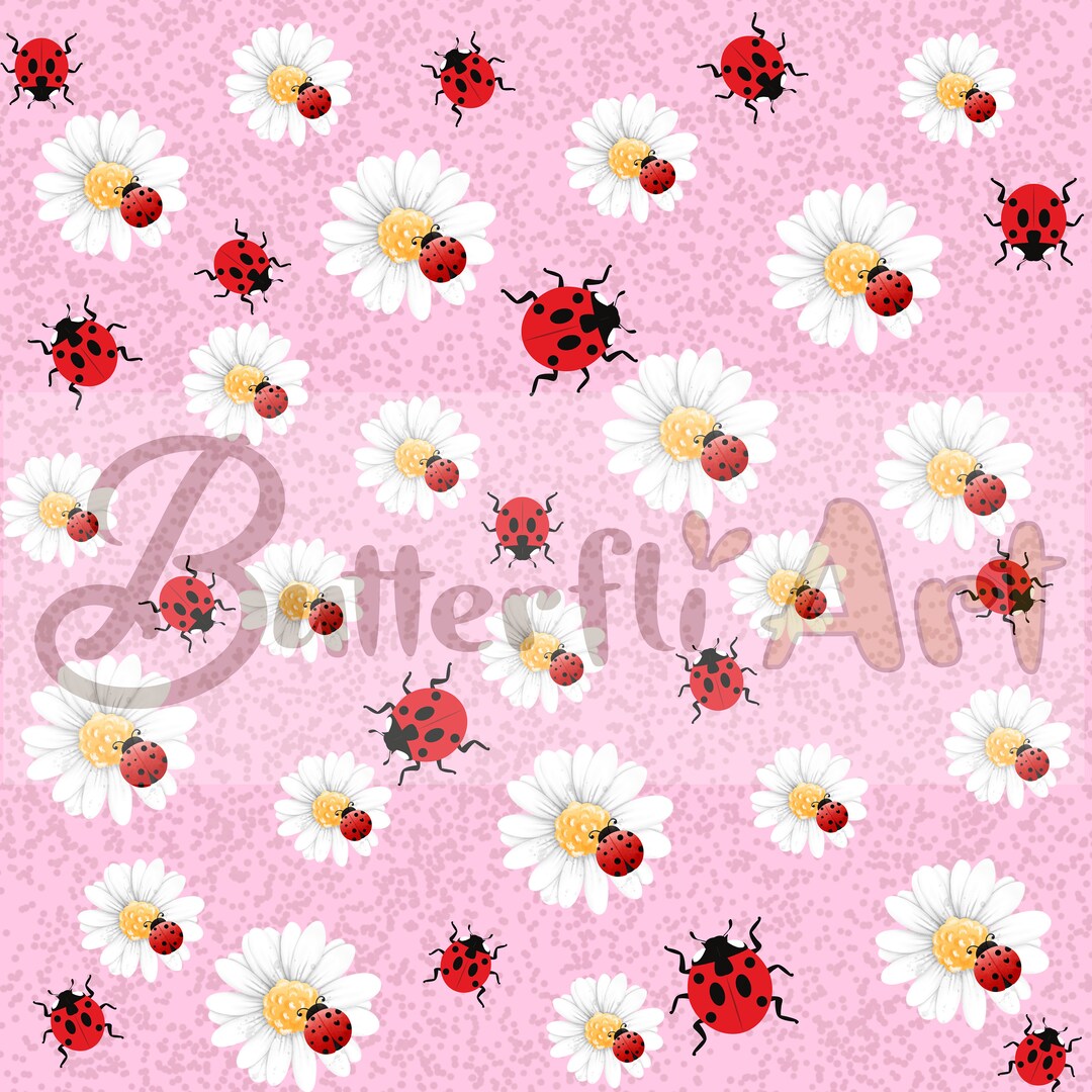 Ladybird Pattern/ Ladybug Seamless Pattern/ Cute Bug/kids Print ...