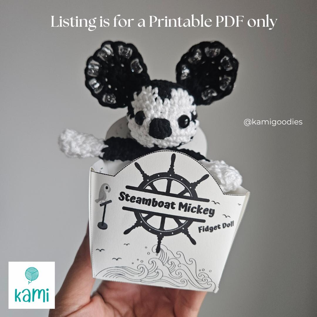 Designed for Willowandwildca Steamboat Mickey Fidget Doll - Ready to ...