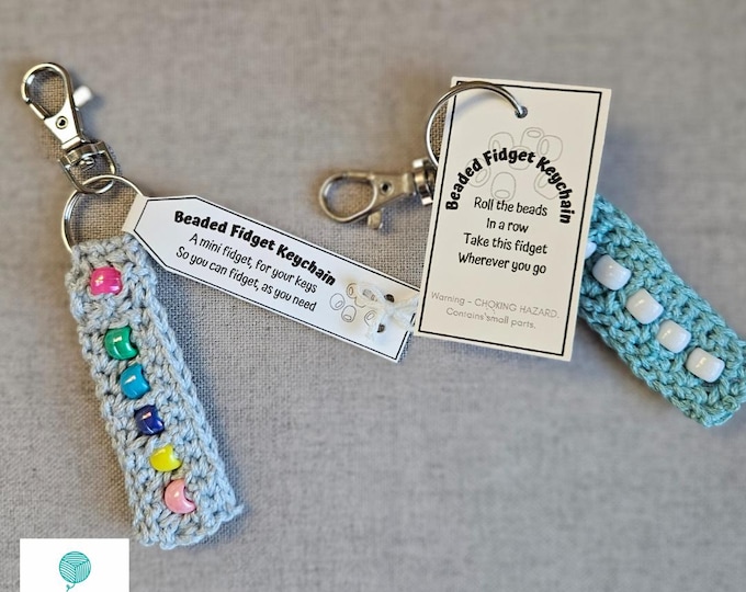 Crochet Fidget Keyring – Adult ADHD & Anxiety Relief Toy | Handmade ...