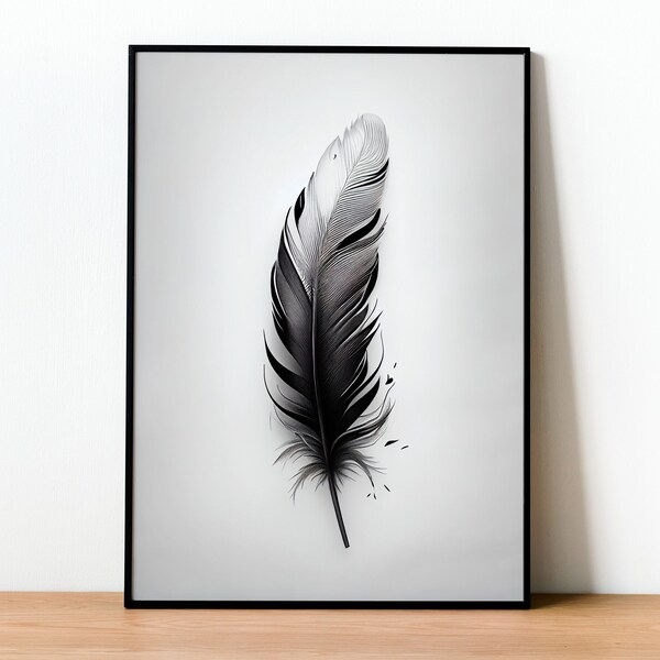 Feather Poster - Etsy
