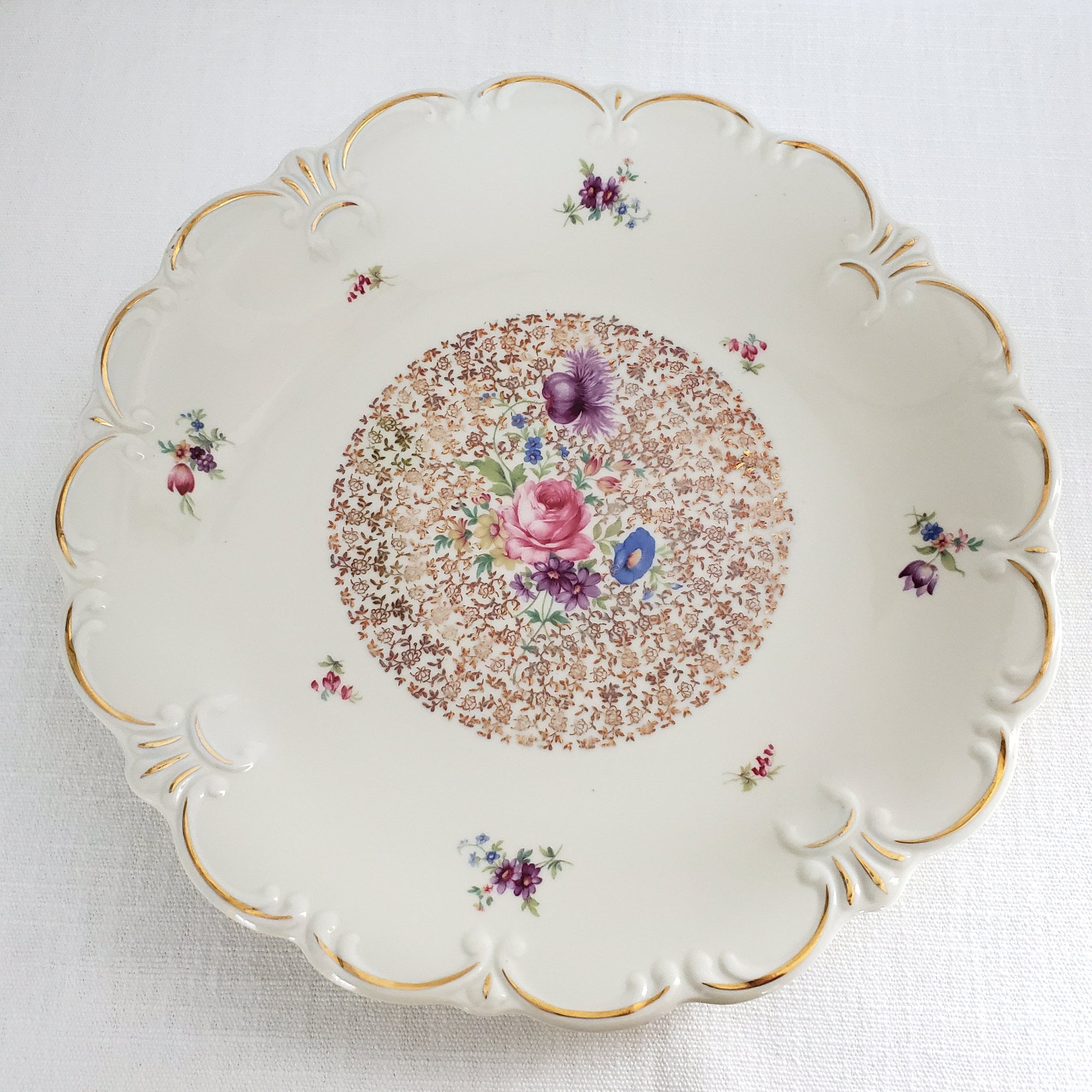 1950s Porcelain Serving Plate Bavarian Alka Kunst Kronach - Etsy