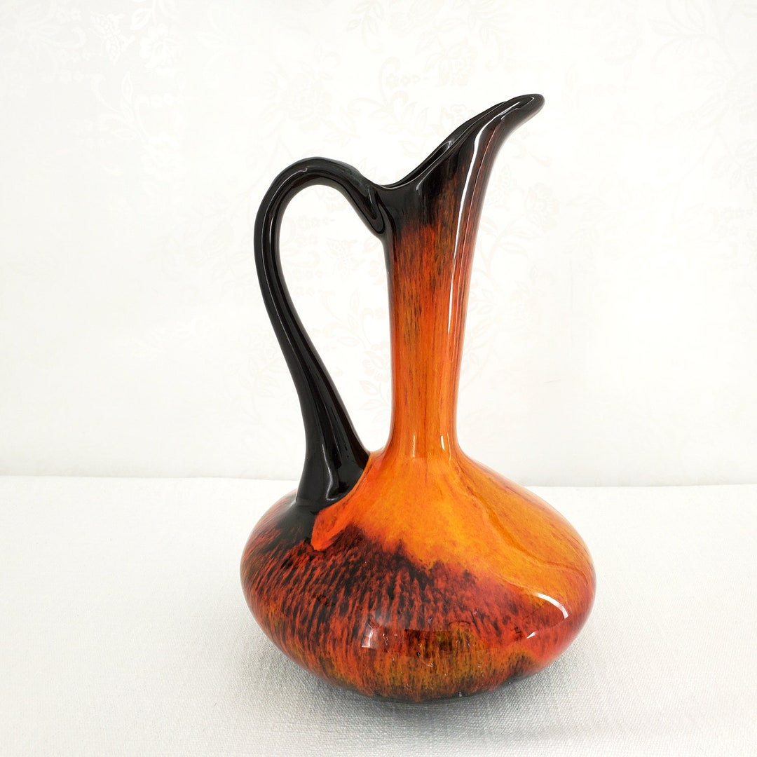 1960s Canuck Pottery Pitcher / Vase, Evangeline Ware, Made in Canada ...