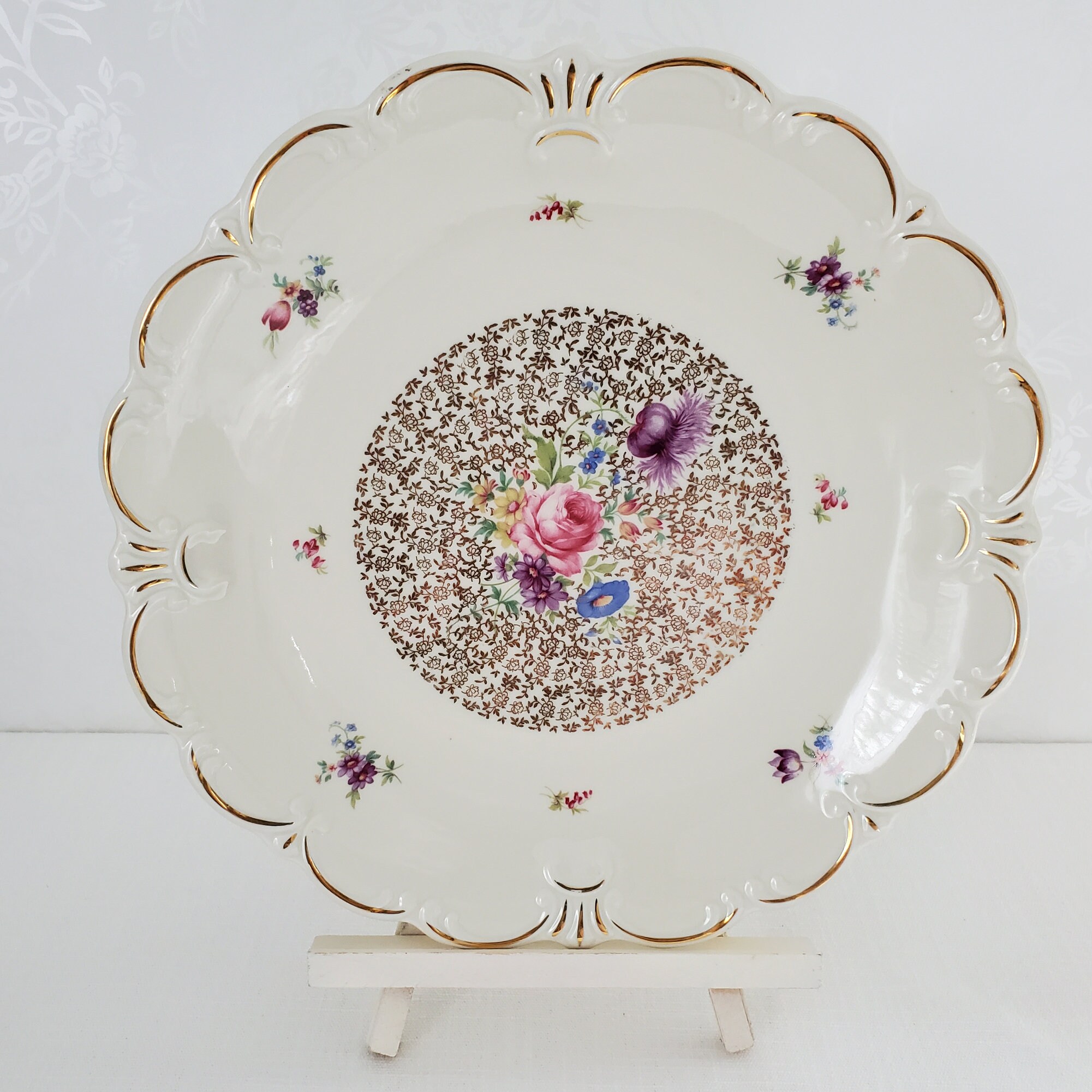 1950s Porcelain Serving Plate Bavarian Alka Kunst Kronach - Etsy