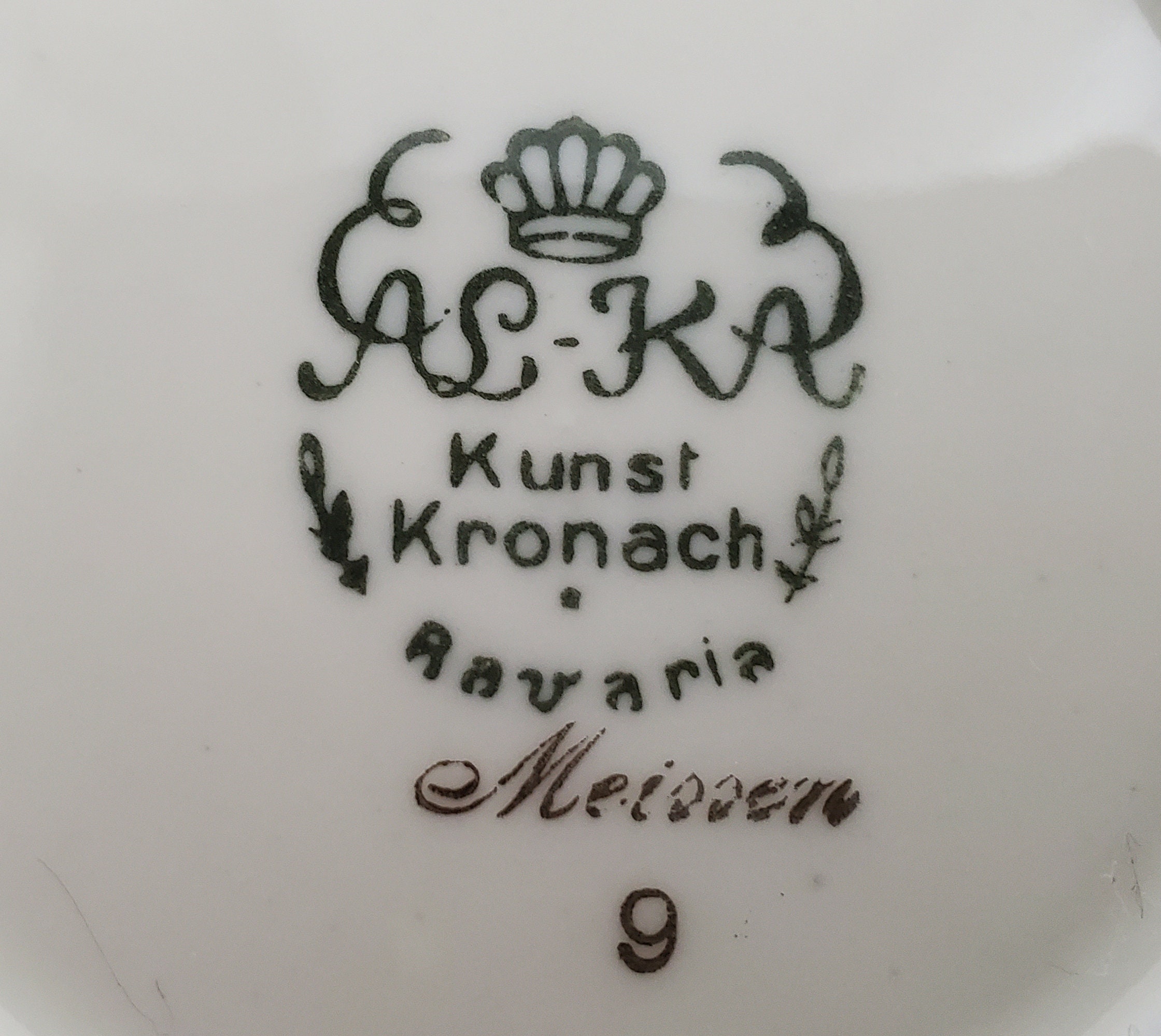 1950s Porcelain Serving Plate Bavarian Alka Kunst Kronach - Etsy