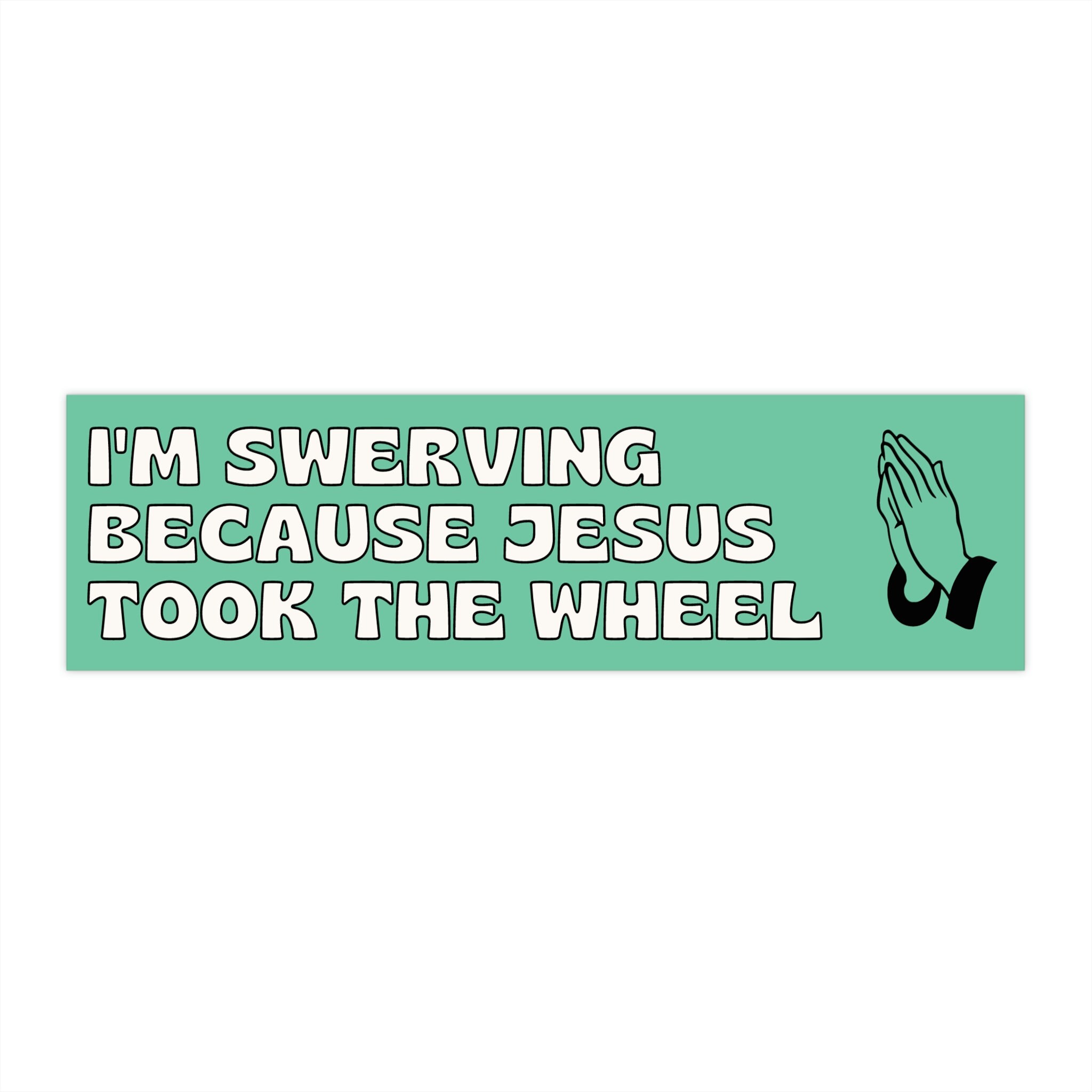 Funny Bumper Sticker Jesus Bumper Sticker Funny Car Decal Gen Z Sticker ...