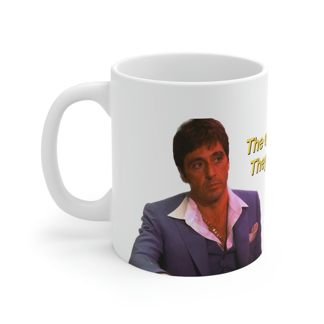 Scarface Movie Coffee Mug With Handle Tony Montana Hanckock, Alpacino ...