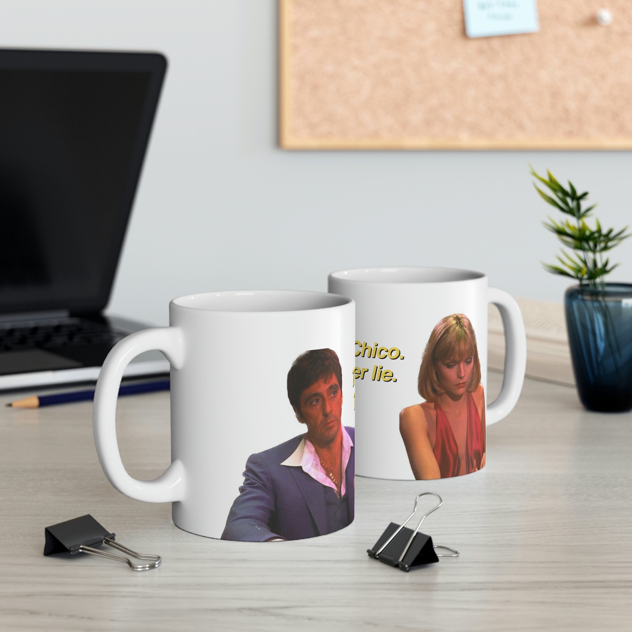 Scarface Movie Coffee Mug With Handle Tony Montana Hanckock, Alpacino ...