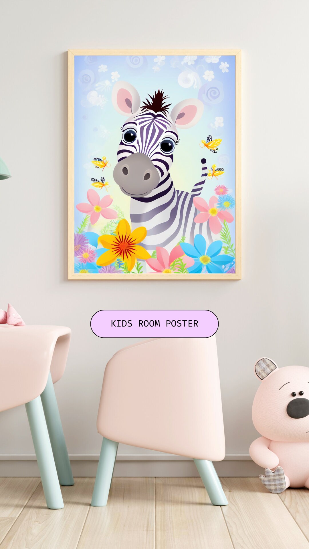 Whimsical Zebra Print for Baby's Room - Etsy