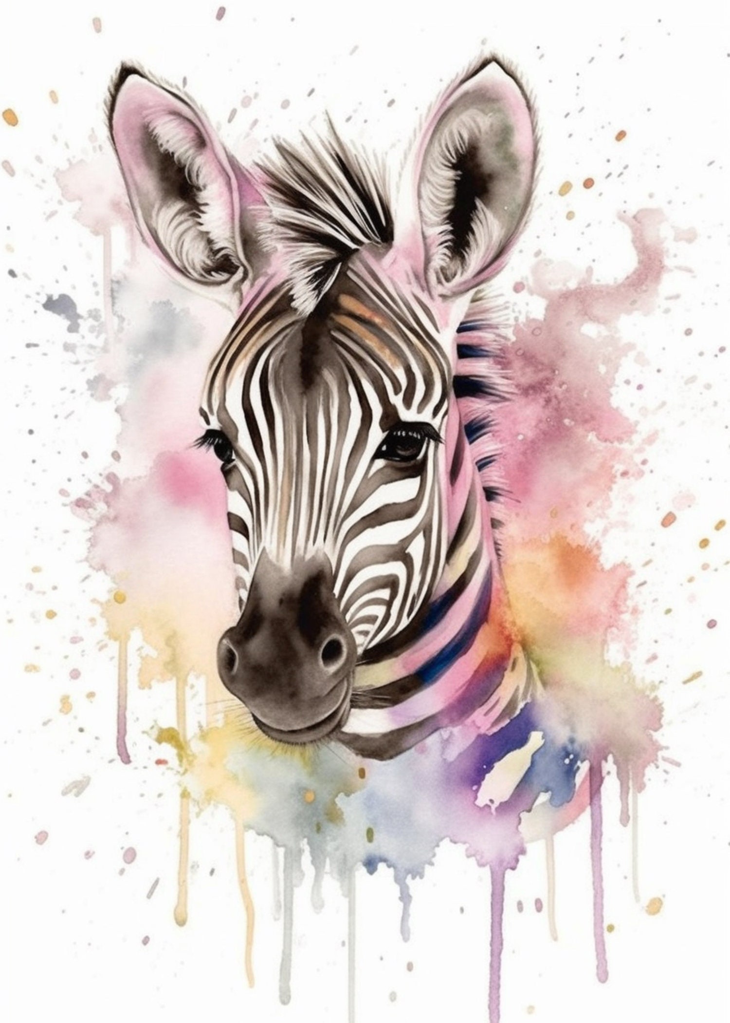 Adorable Zebra Art for Nursery Decor - Etsy