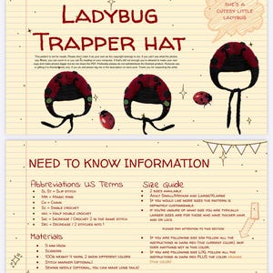 Ladybug Hat Pattern | Crochet Bug | Beginner PDF Pattern | Whimsical ...