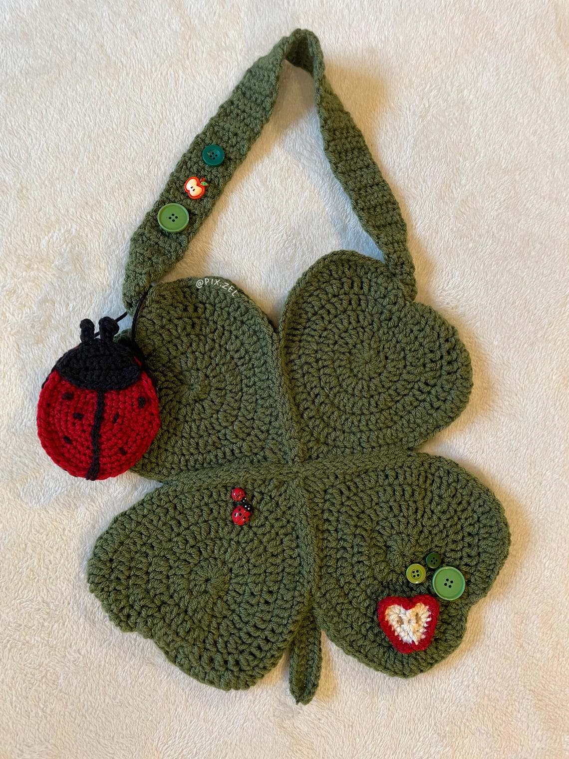 4 Leaf Clover Bag | Clover Bag | Messenger Bag | Whimsical Twee ...