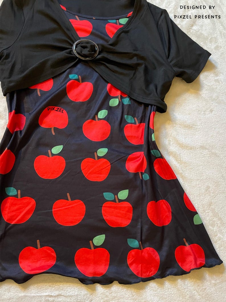 Apple Shirt | Handmade Design | Apple Print Shirt | Whimsical Twee ...