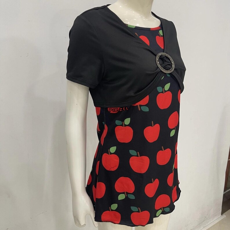 Apple Shirt | Handmade Design | Apple Print Shirt | Whimsical Twee ...