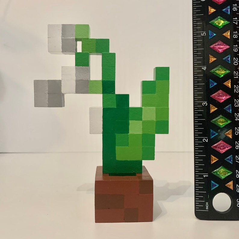 Wooden Minecraft Lily of the Valley in Flower Pot - Etsy Australia