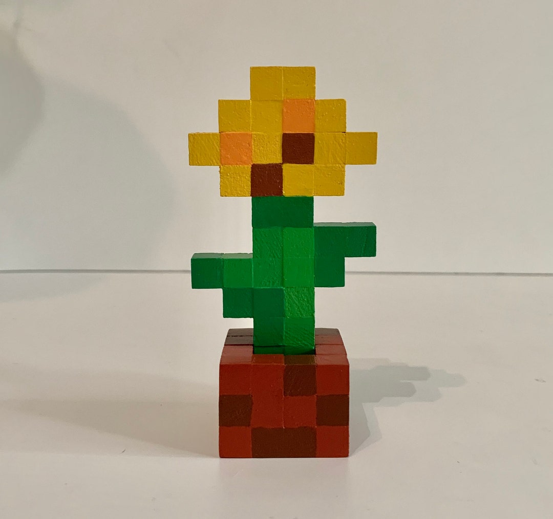 Minecraft Dandelion in Flower Pot - Etsy