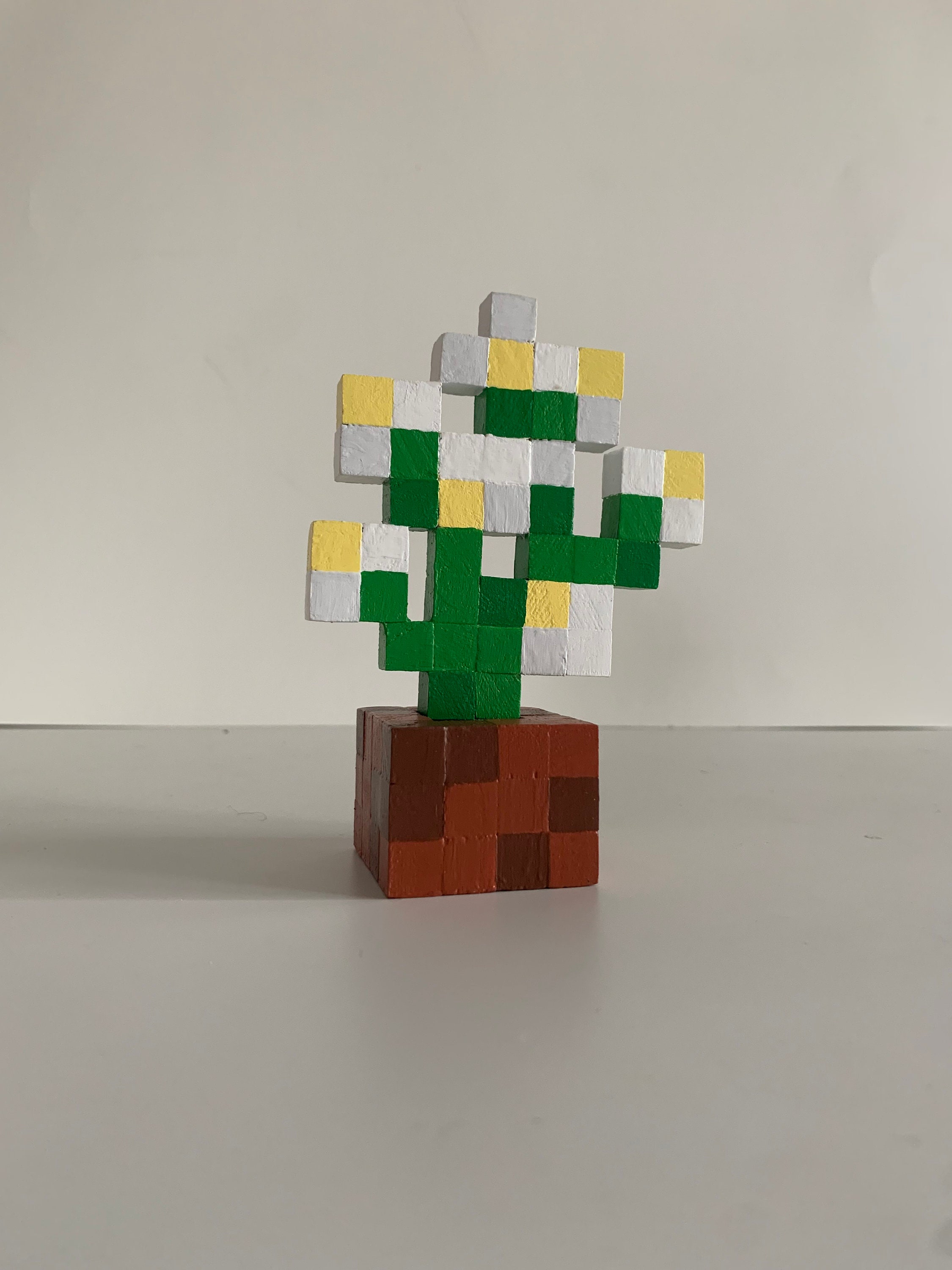 Minecraft Azure Bluet in Flower Pot - Etsy