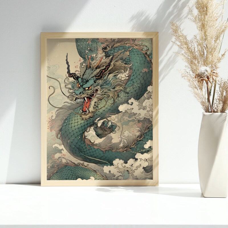 Dragon Print - Etsy