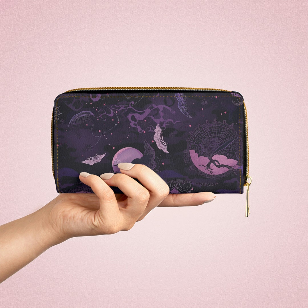 Goth Wallet Gothic Wallet Witchy Wallet Whimsigoth Goblincore Zipper ...