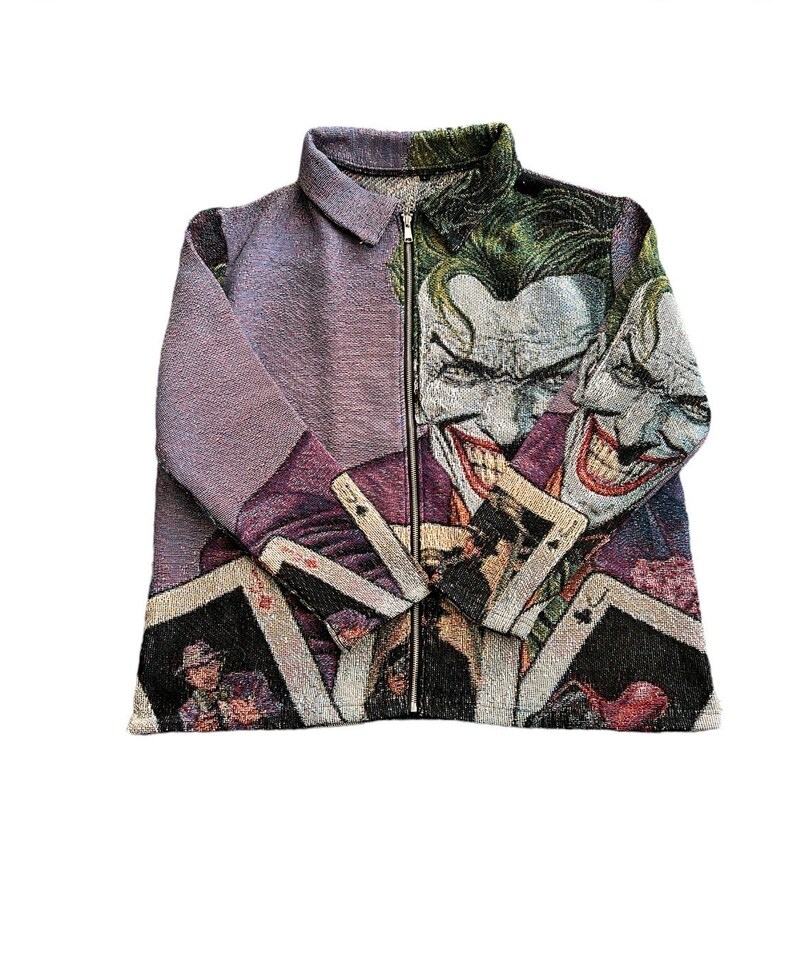 The Joker DC Comics Full Zip Tapestry Jacket Mens Size Large - Etsy