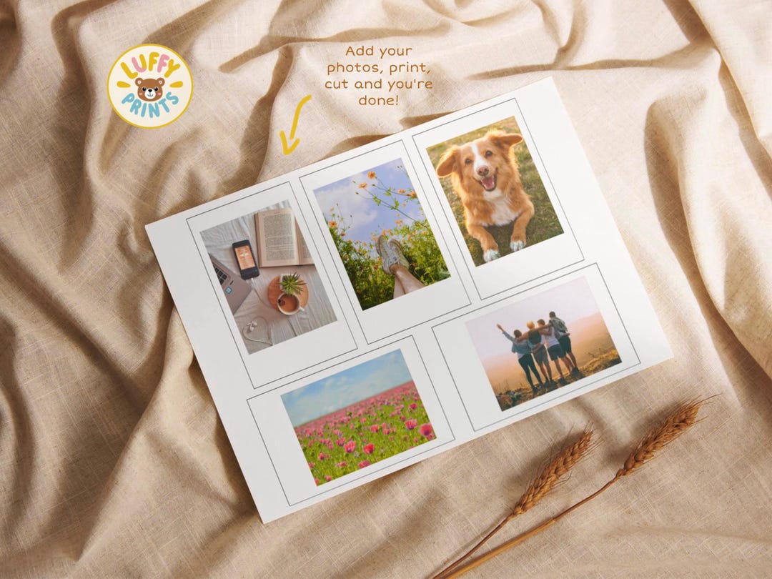 Instax Style Photo Template - Etsy