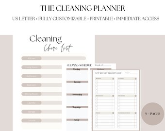 Editable Cleaning Checklist for Kids Room Canva Cleaning - Etsy