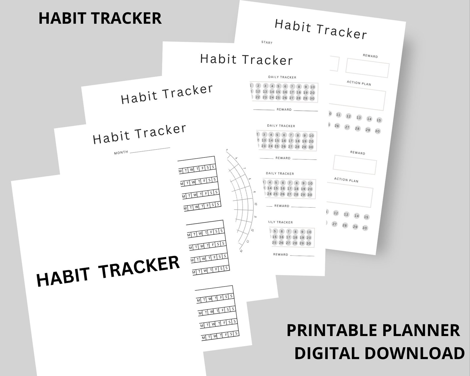 Habit Tracker Printable, Happy Planner Classic, Routine Checklist ...
