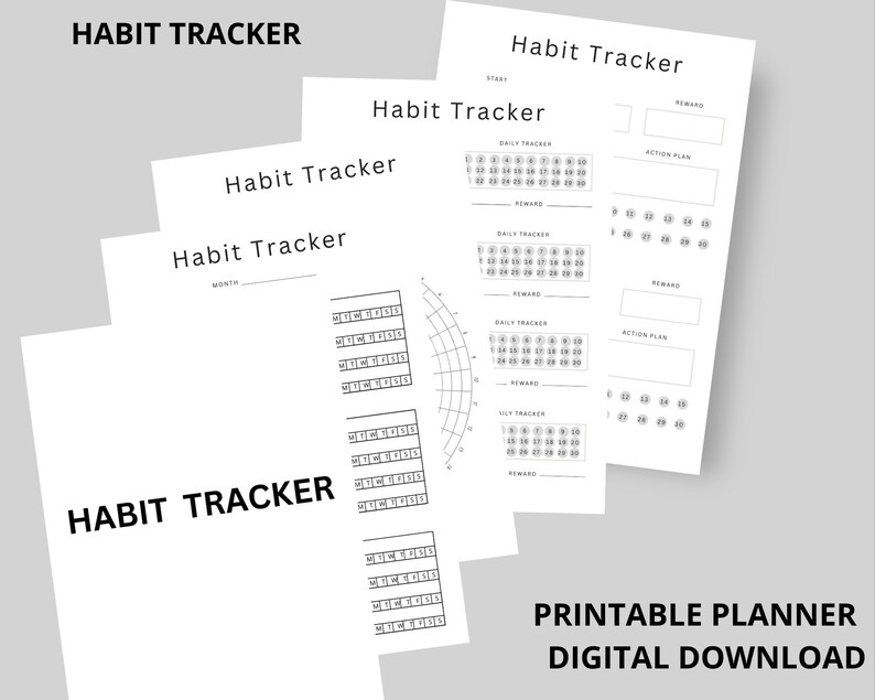 Habit Tracker Printable, Happy Planner Classic, Routine Checklist ...