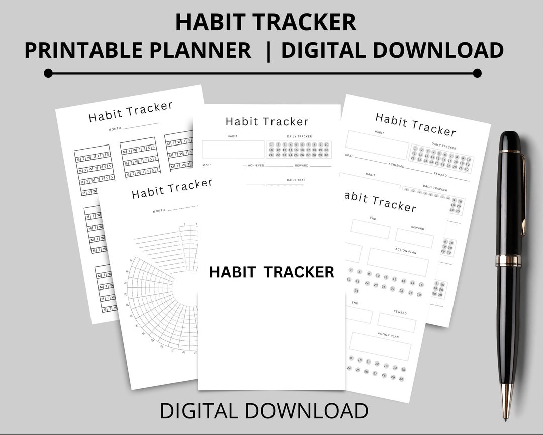 Habit Tracker Printable, Happy Planner Classic, Routine Checklist ...