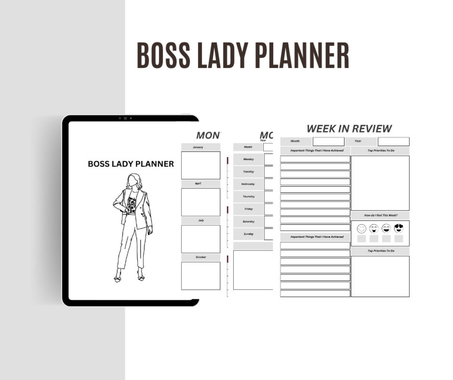 Girl Boss Planner | Small Business Planner Printable | Female ...