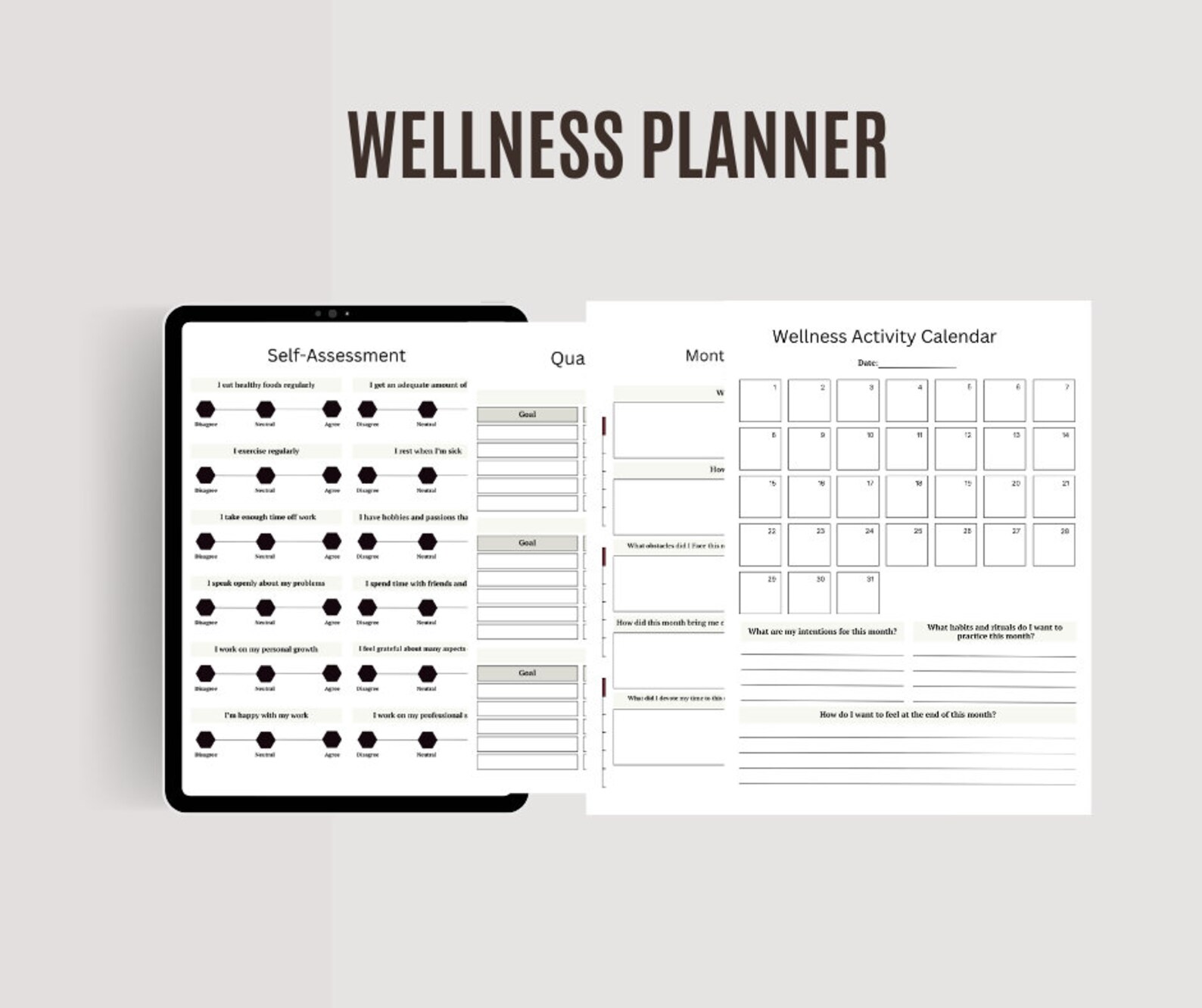 Wellness Planner, Self-care Planner, Coaching Wellness Planner, Self ...