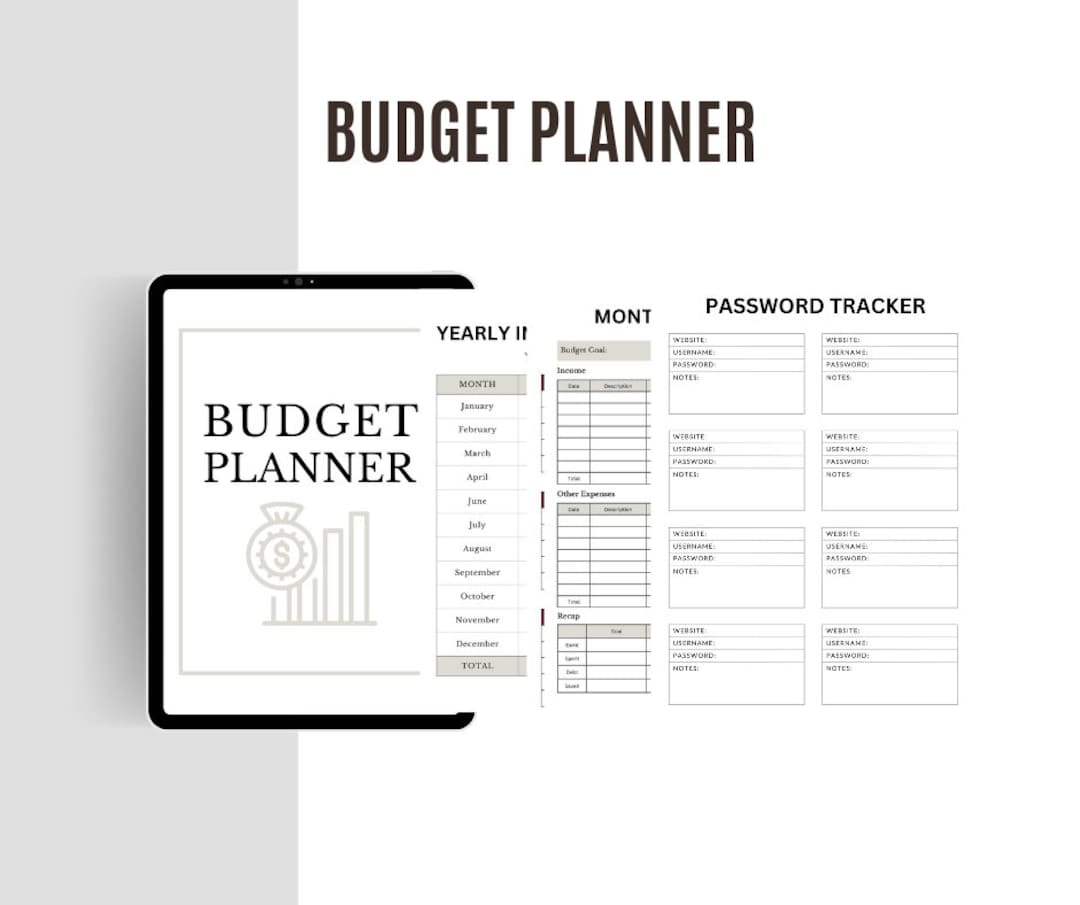 Budget Planner | Printable Planner | Finance Template Sheet | Income ...