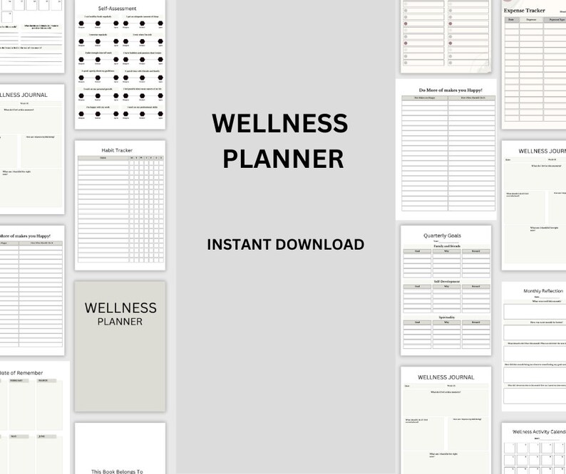 Wellness Planner, Self-care Planner, Coaching Wellness Planner, Self ...