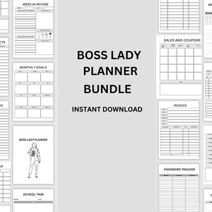 Girl Boss Planner | Small Business Planner Printable | Female ...