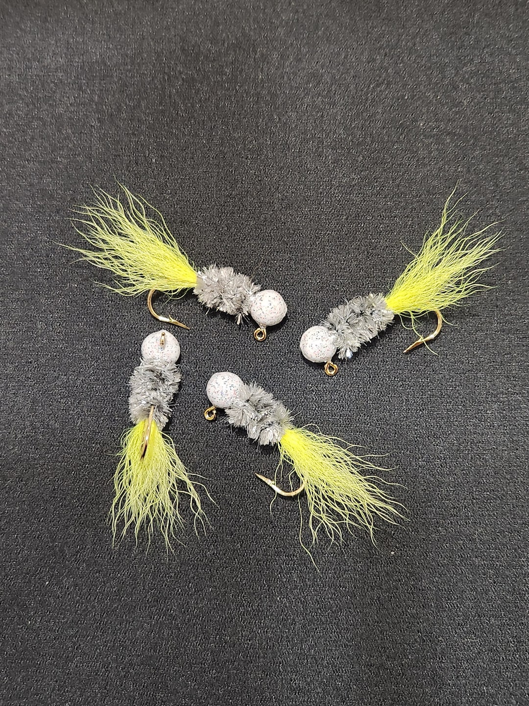 Handmade Crappie Jigs Spark-treuse (multiple Sizes) - Etsy