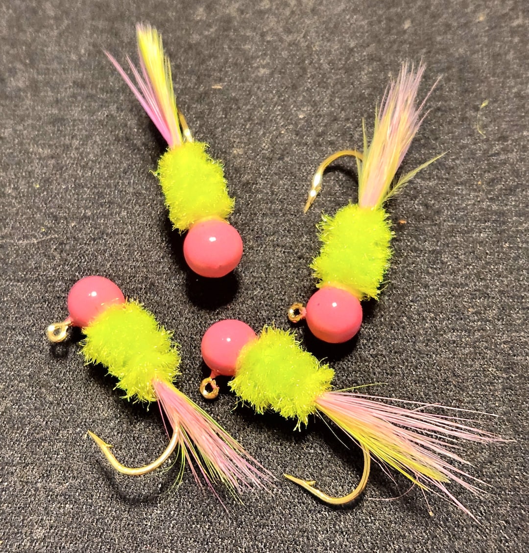 Crappie Jigs Handtied Neon Explosion 1/32 & 1/16 - Etsy
