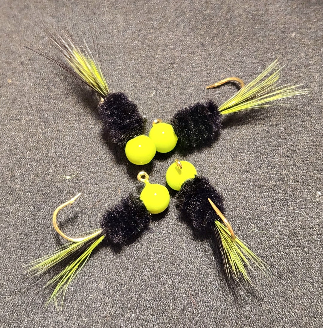 Handmade Crappie Jigs Classic Black (multiple Sizes Available) - Etsy