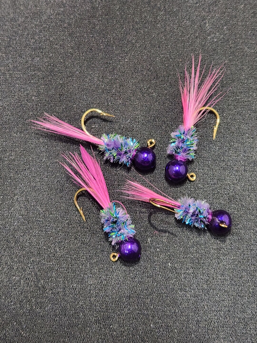 Handmade Crappie Jigs Midnight Craze (multiple Sizes) - Etsy