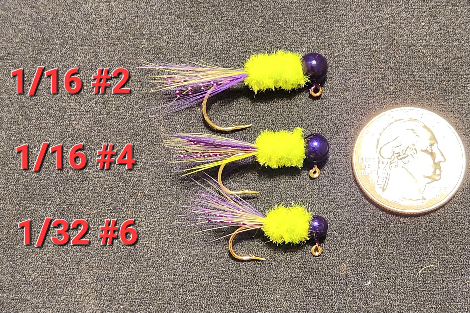 Handmade Crappie Jigs Electric Plum (multiple Sizes Available) - Etsy