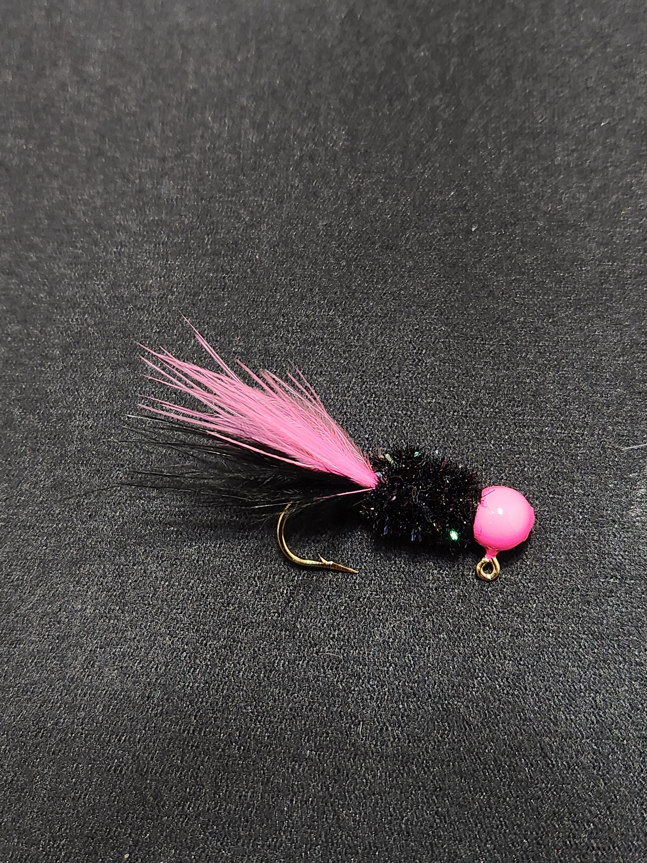 Handmade Crappie Jigs Black/pink (multiple Sizes) - Etsy