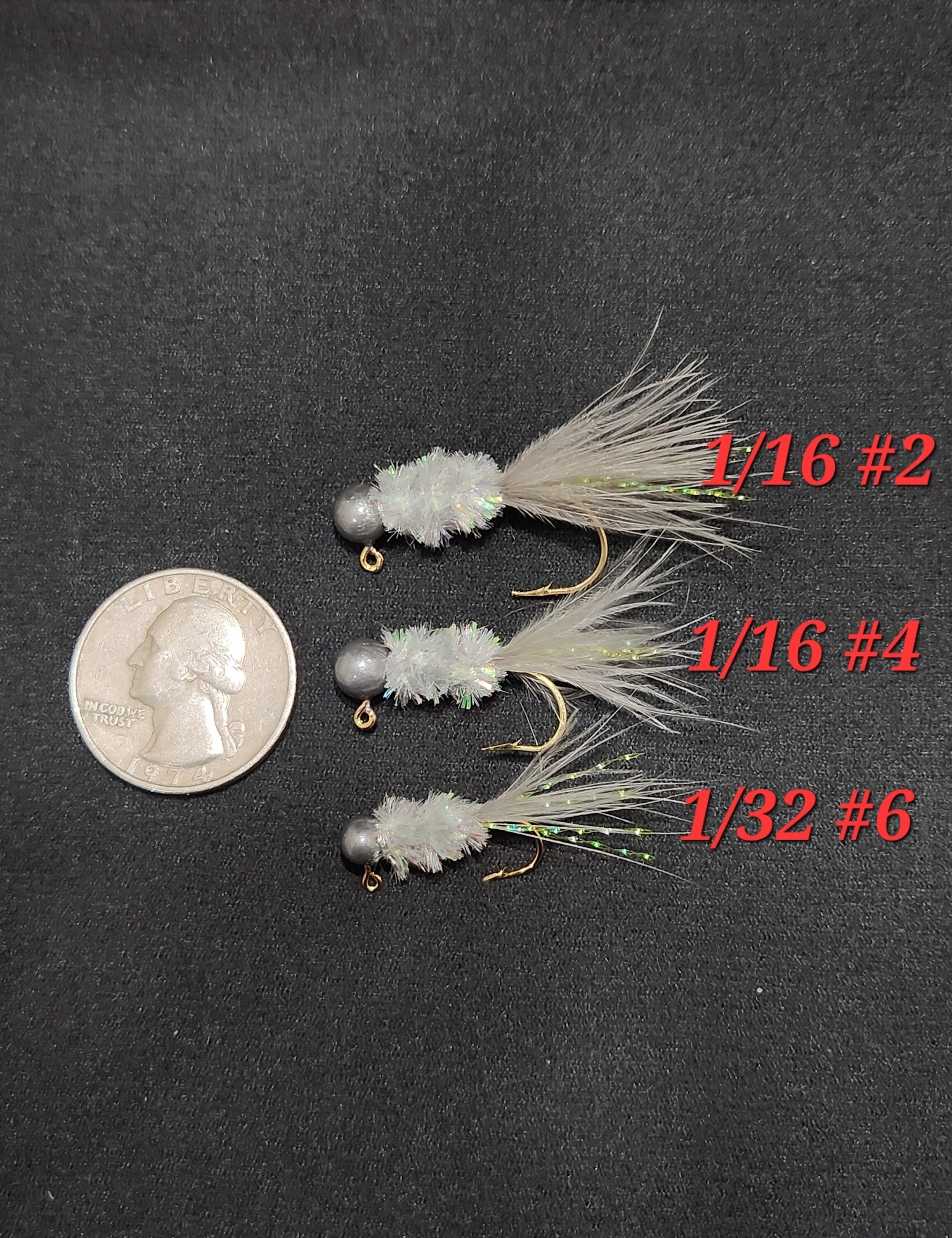Handmade Crappie Jigs Pearl Flash (multiple Sizes) - Etsy