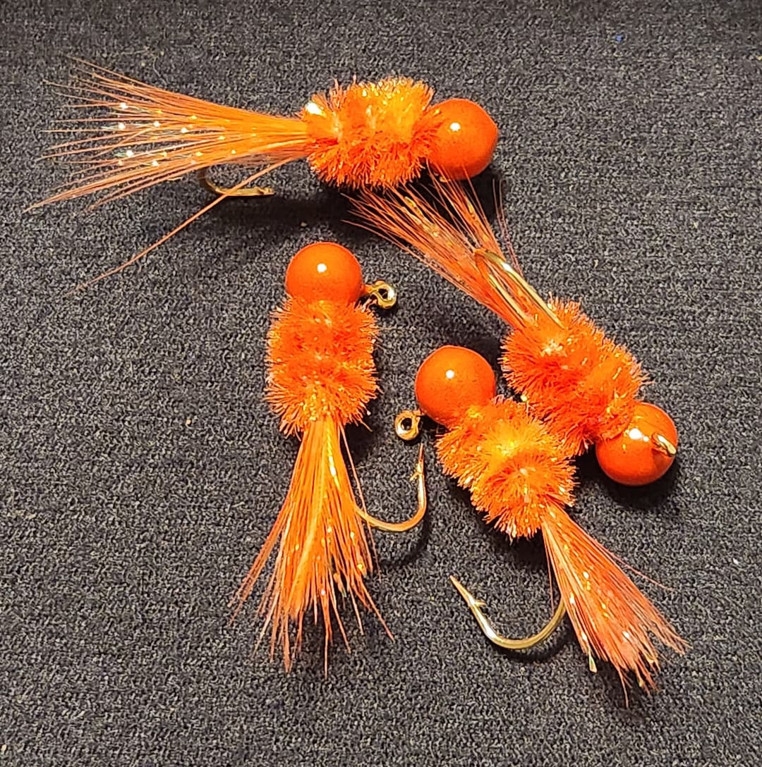 Handmade Crappie Jigs Burnt Summer (multiple Sizes) - Etsy