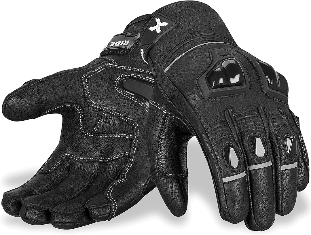 Premium Leather Motorbike Motorcycle Gloves Touch Screen - Etsy