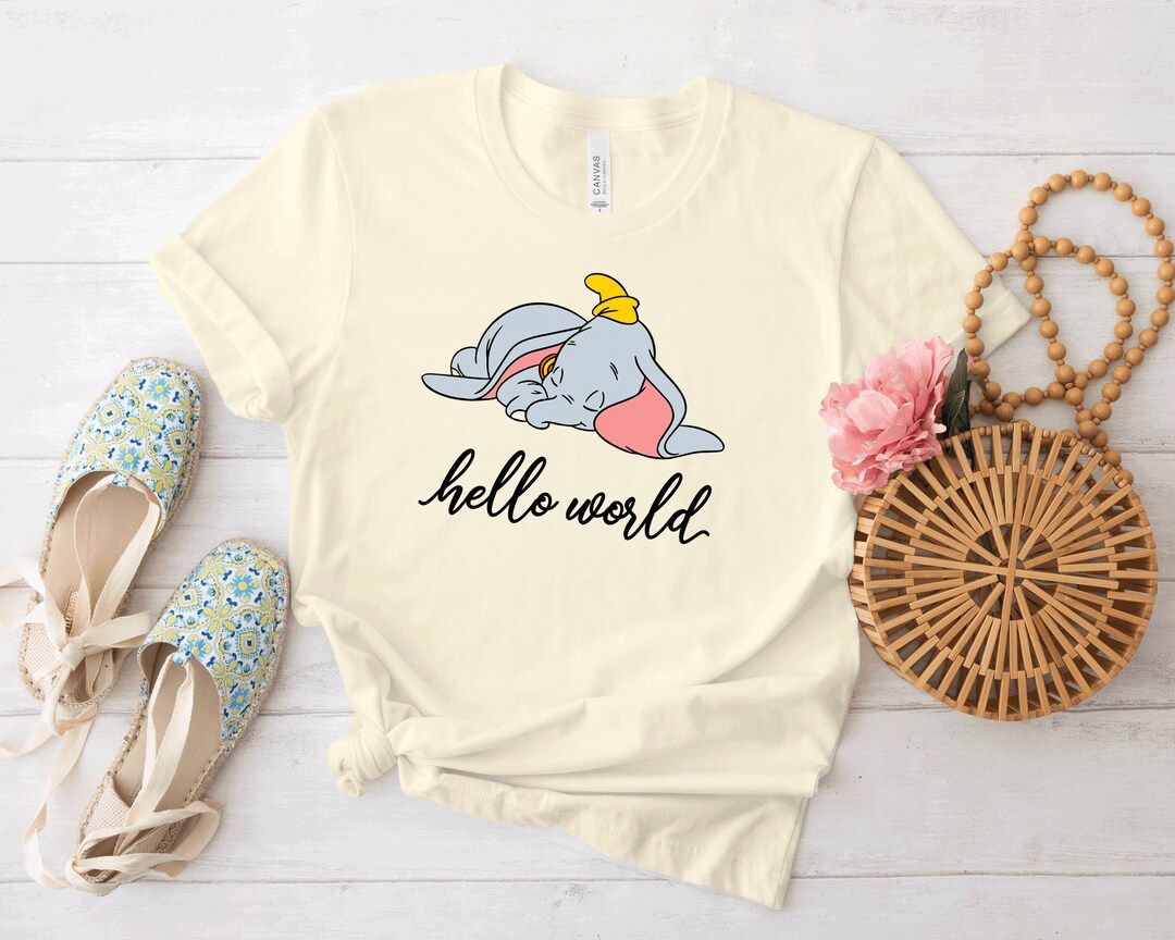 Hello World Dumbo T-shirt. - Etsy