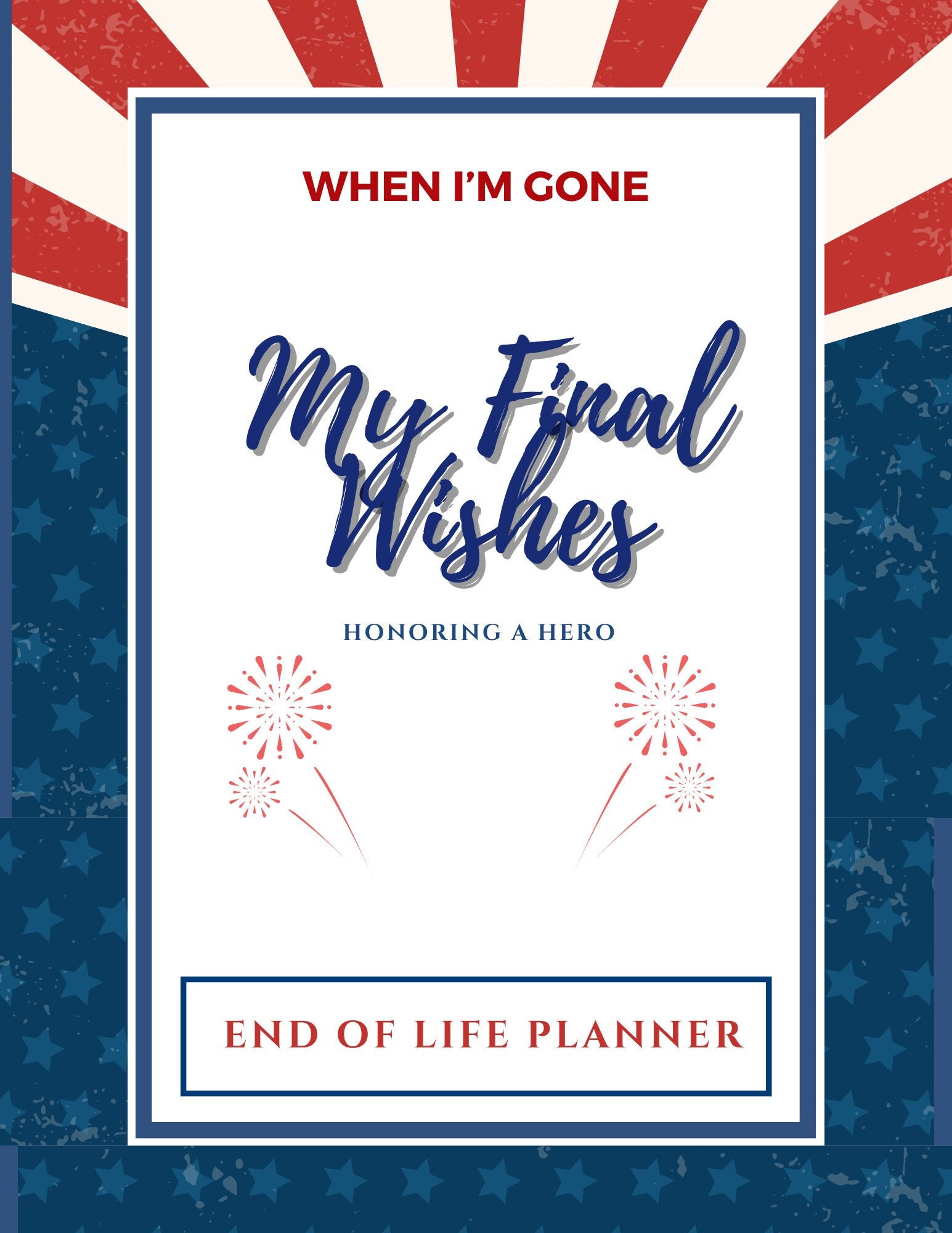 Final Wishes, Funeral Wishes, End of Life Planner, When I'm Gone ...